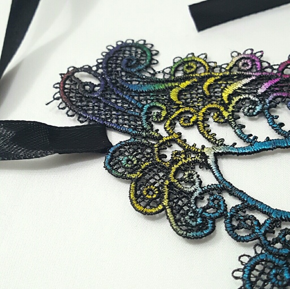 Boutique | Accessories | 4 Masquerade Party Multicolor Knitted Lace ...
